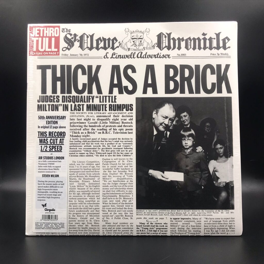 Jethro Tull - Thick As A Brick - Sonic Discos