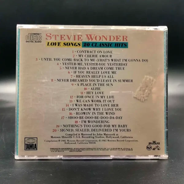 Stevie Wonder - Love Songs: 20 Classic Hits - Sonic Discos